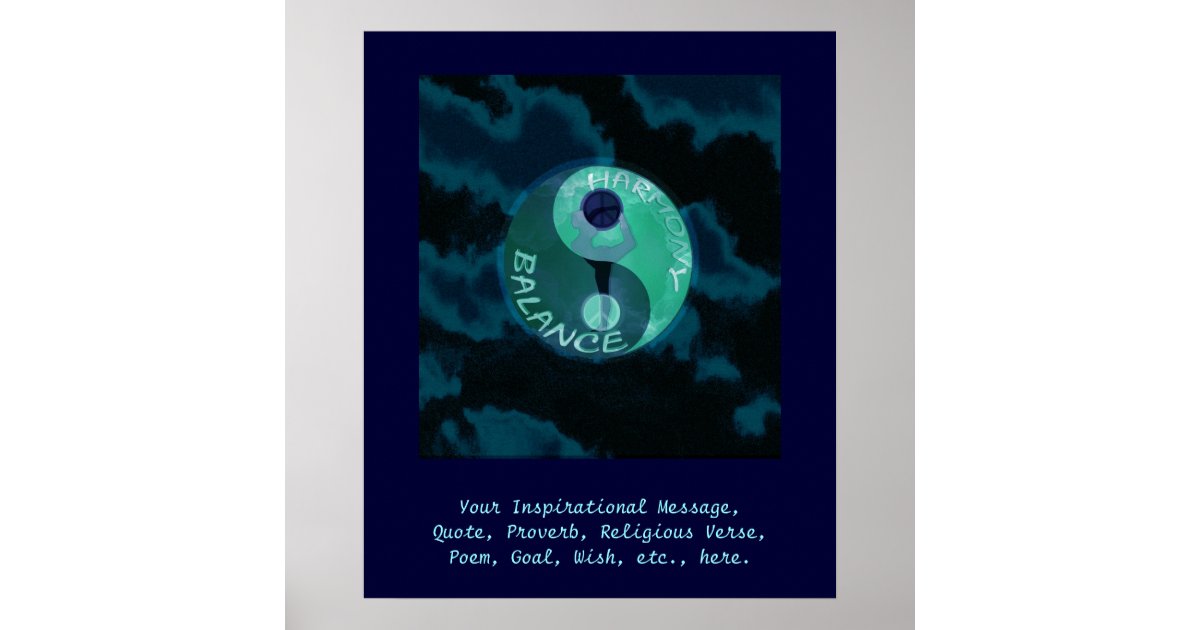 Póster Personalizar de este Poster - Armonía y equilibrio | Zazzle.es
