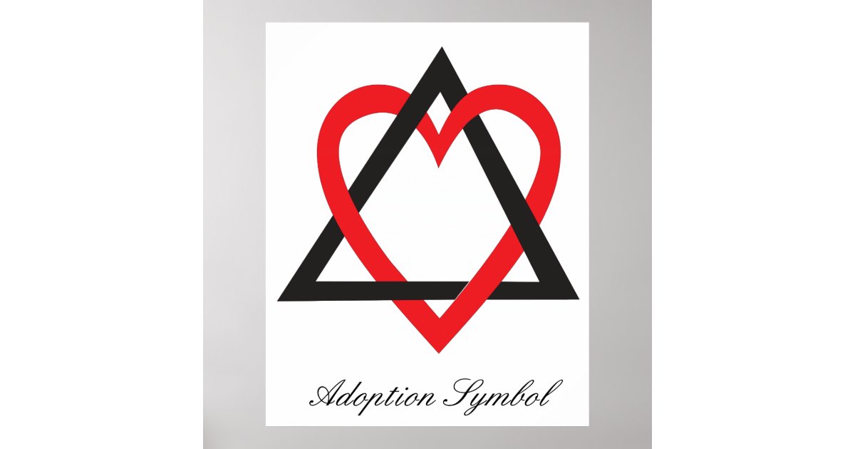 Póster Poster de símbolos de adopción | Zazzle.es