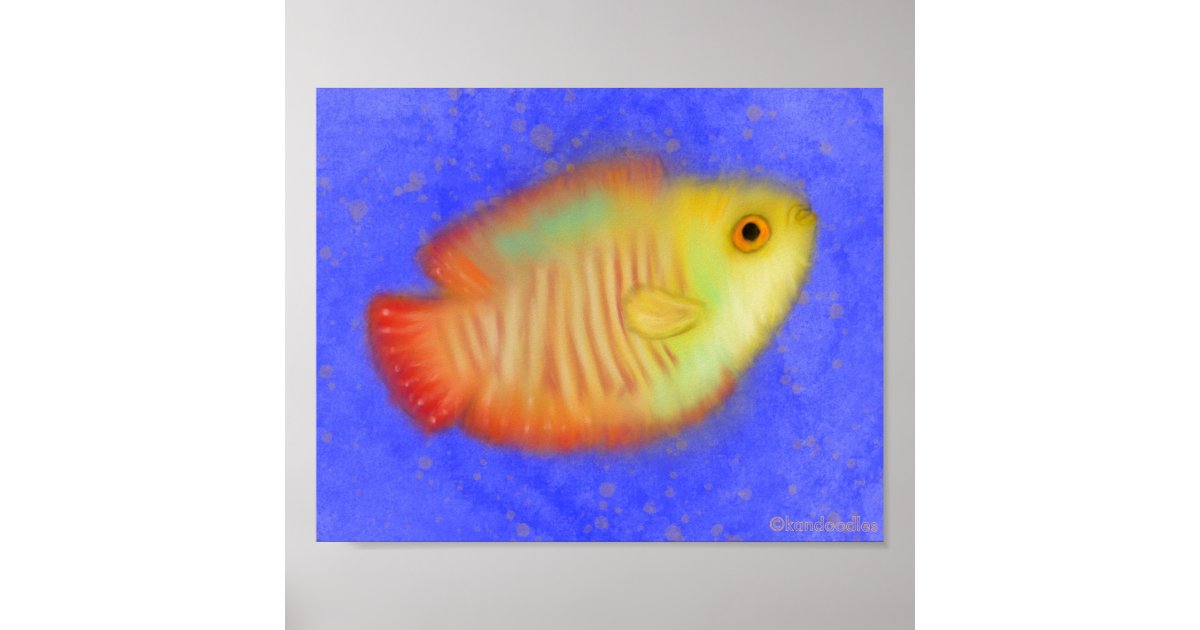 Póster Poster Gourami Fish | Zazzle.es