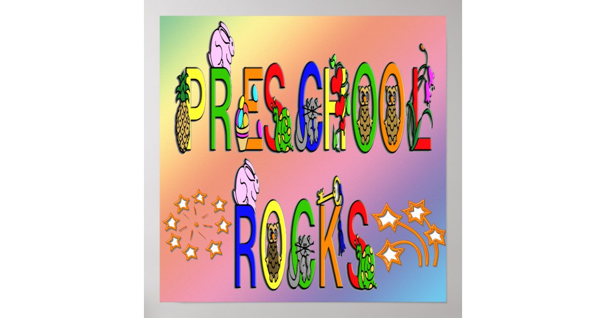 Póster Rocas preescolares - Poster de estrellas | Zazzle.es