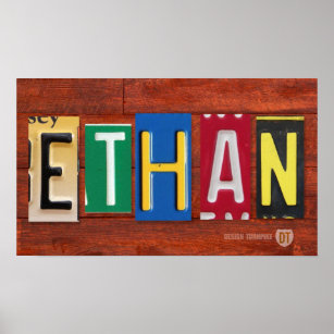 Pósters El Nombre Ethan | Zazzle.es