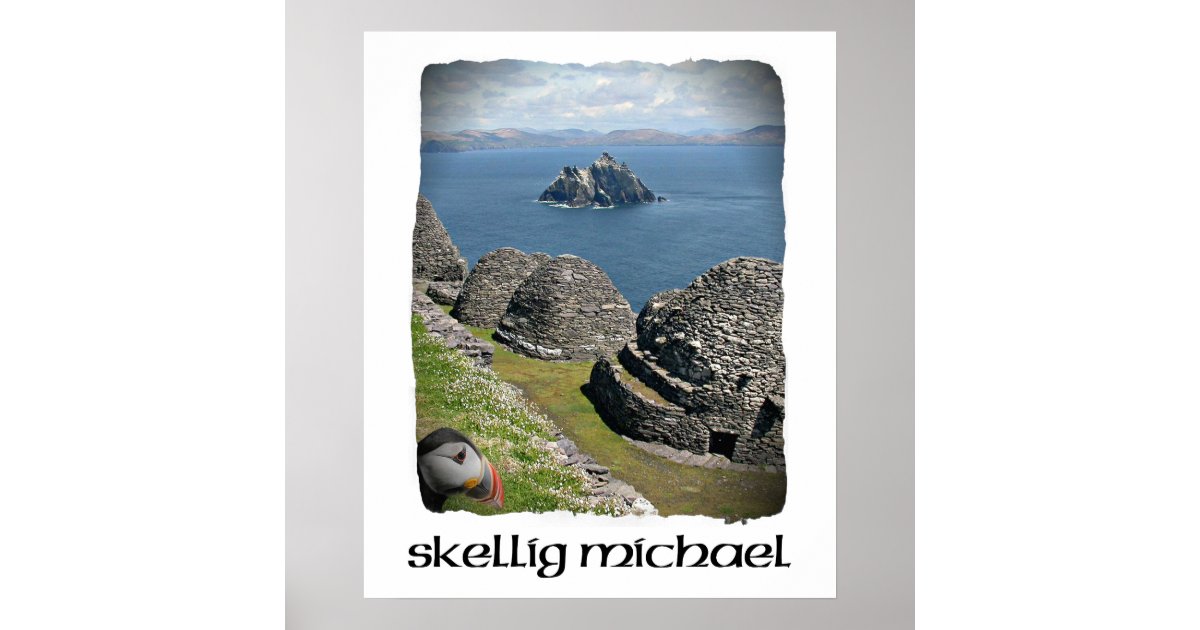 Póster Skellig Michael, Puffin, Skellig Michael Poster | Zazzle.es