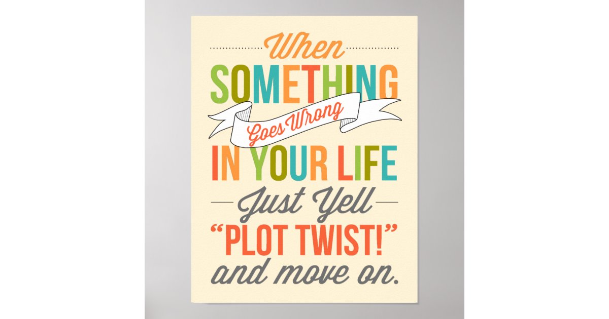 Póster Solo grita "¡Tirar el golpe!" Imprimir tipografía | Zazzle.es