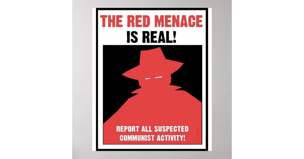 Póster The Red Menace Propaganda Poster | Zazzle.es