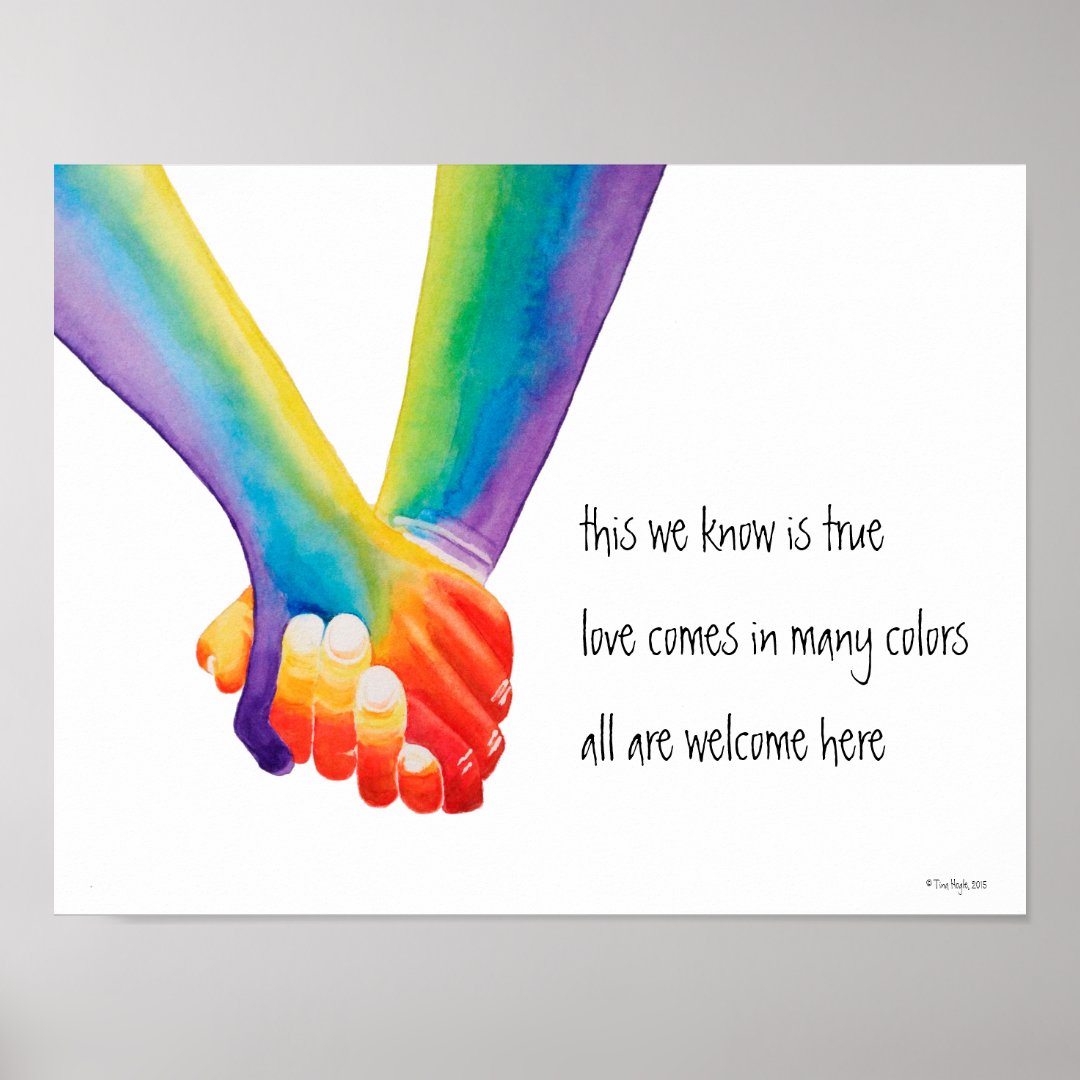 Póster Todos Son Bienvenidos Aquí Poster | Zazzle.es