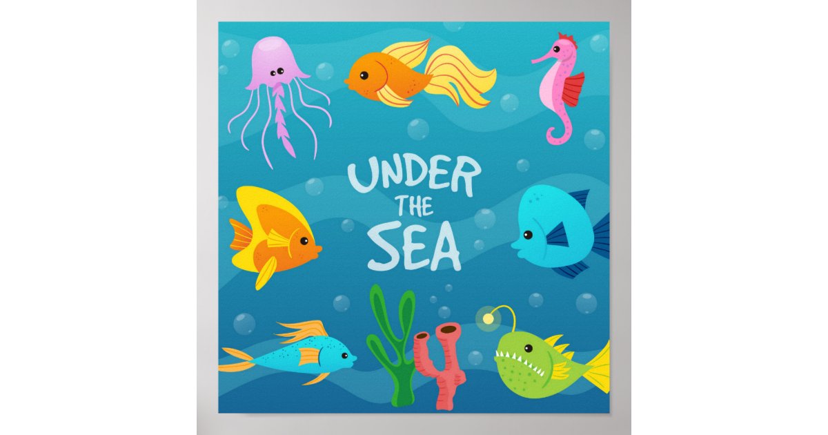 Póster Under the Sea Poster | Zazzle.es