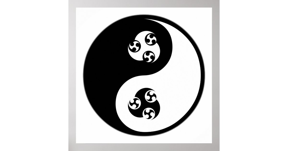 Póster Yin Yang Anime | Zazzle.es