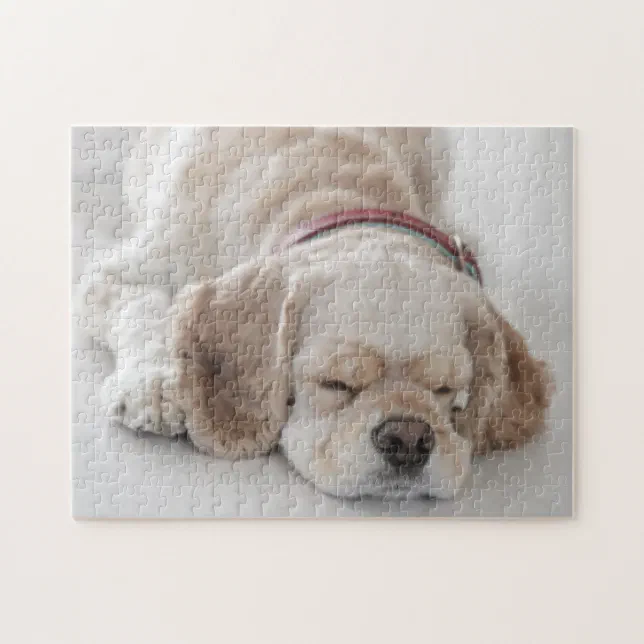 Puzzle El dormir del perro de cocker spaniel | Zazzle.es