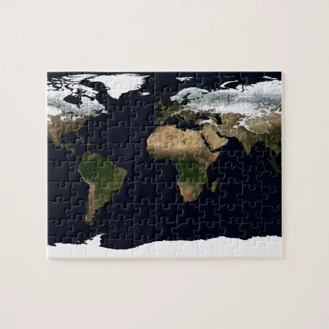 Puzzle Mapa del Atlas Geográfico Mundial de la Tierra de | Zazzle.es