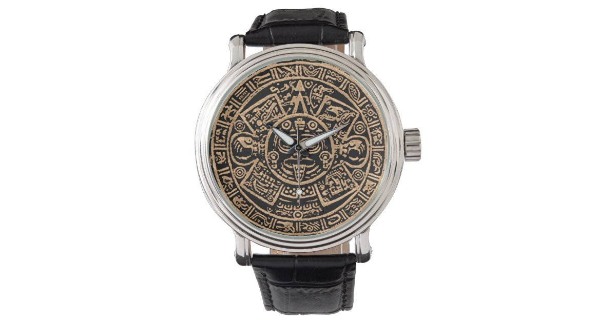 Reloj de calendario azteca | Zazzle.es