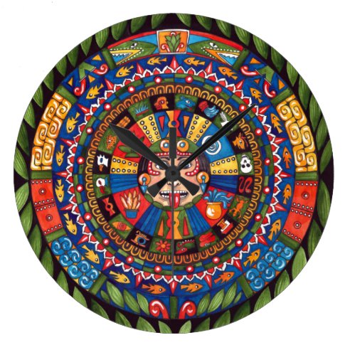 Relojes de pared Calendario Azteca | Zazzle.es