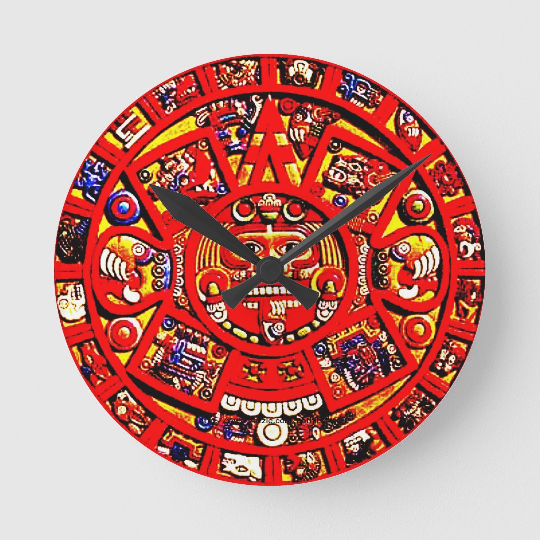Reloj de pared maya del calendario de Gothicchicz | Zazzle.es