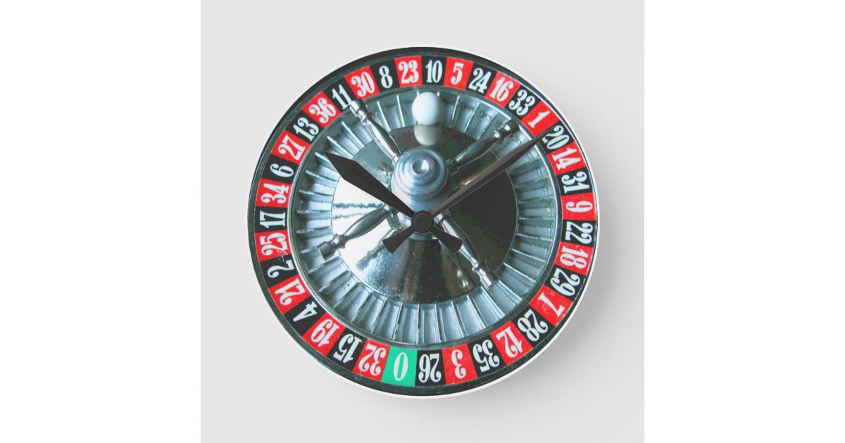 Reloj de rueda de ruleta | Zazzle.es