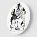 Reloj Redondo Grande Biddle Family Crest | Zazzle.es