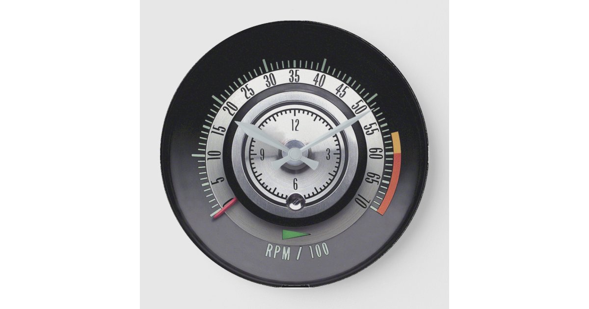 Reloj Redondo Grande Tic-Toc-Tach GM Chevy Wall Clock | Zazzle.es
