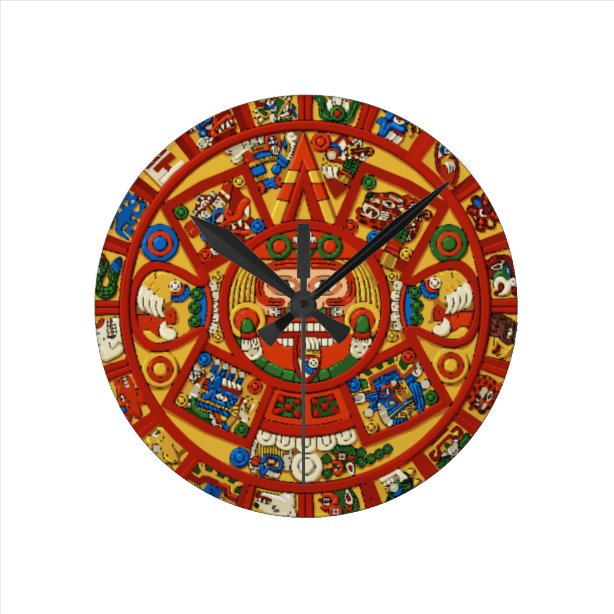 Relojes de pared Calendario Azteca | Zazzle.es