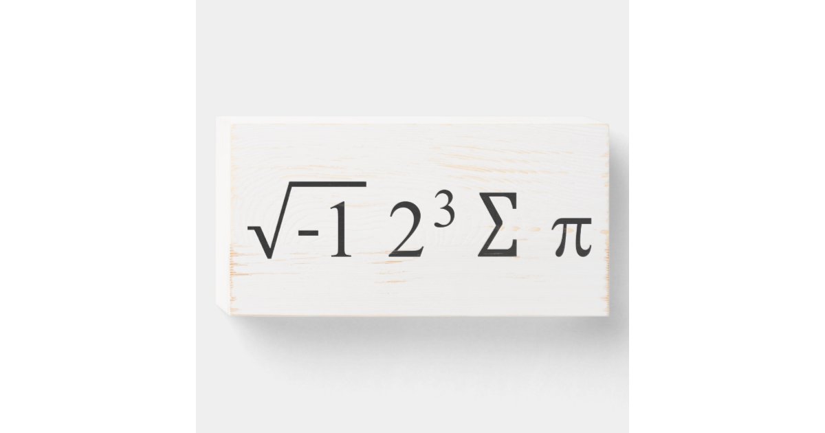 Señal Decorativa De Madera i 8 sum pi - Me Di algo de pie - Fórmula ...