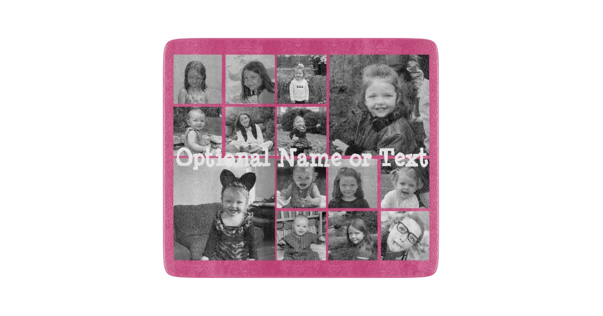 Tabla De Cortar Collage de fotos de Instagram - Hasta 14 fotos Ros ...