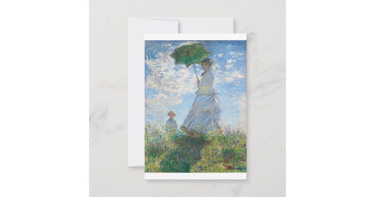 Tarjeta De Agradecimiento Madame Monet and Her Son by Claude Monet ...
