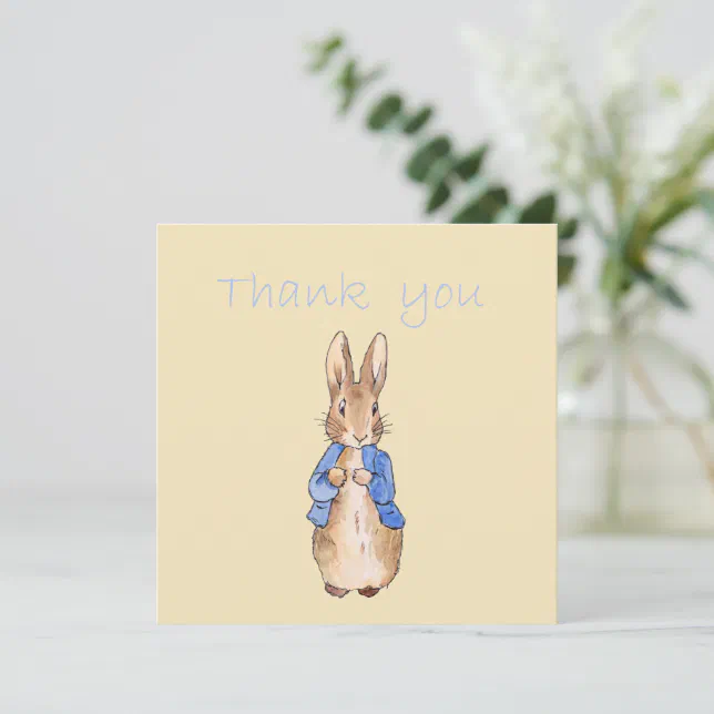 Tarjeta De Agradecimiento Peter the Rabbit "Gracias" Textos | Zazzle.es