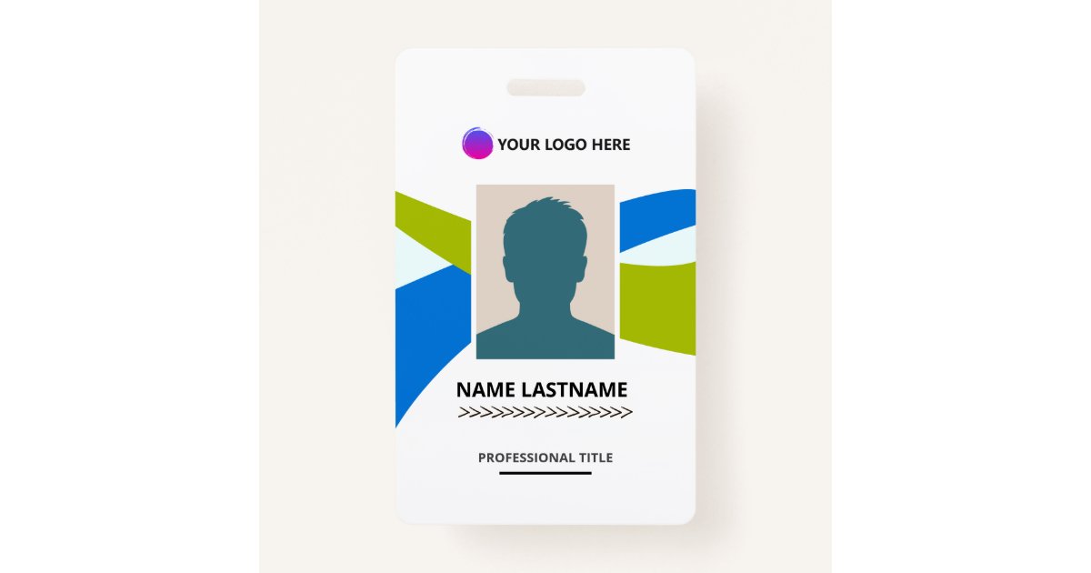 Tarjeta De Identificación Corporate ID Card Design Template | Zazzle.es