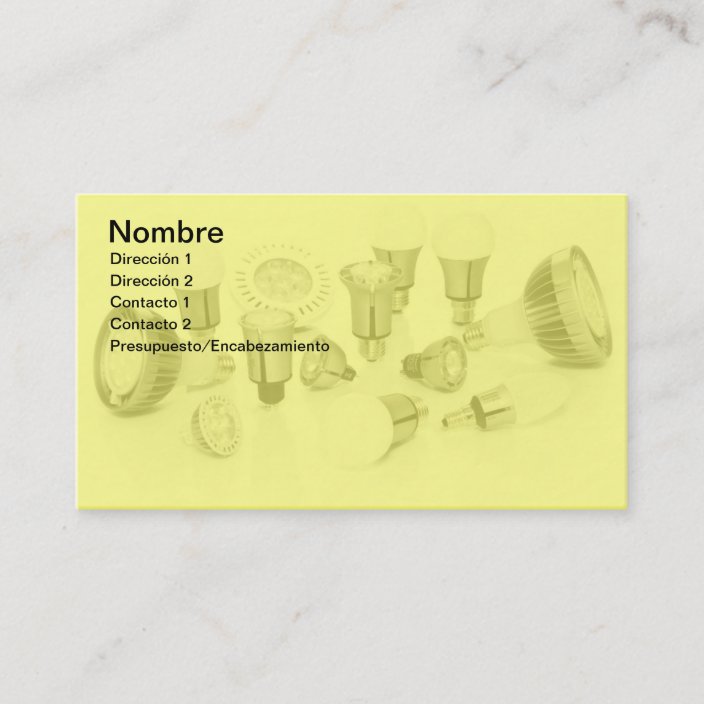 Tarjeta De Visita Led Lamps | Zazzle.es