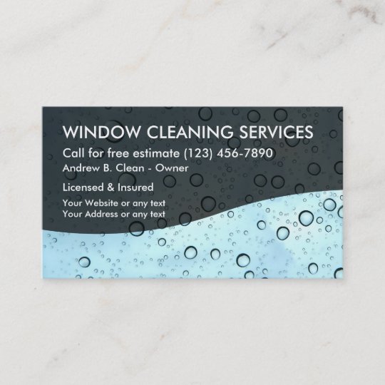 Tarjeta De Visita Servicio de la limpieza de ventana | Zazzle.es Tarjeta De Visita Servicio de la limpieza de ventana | Zazzle.es