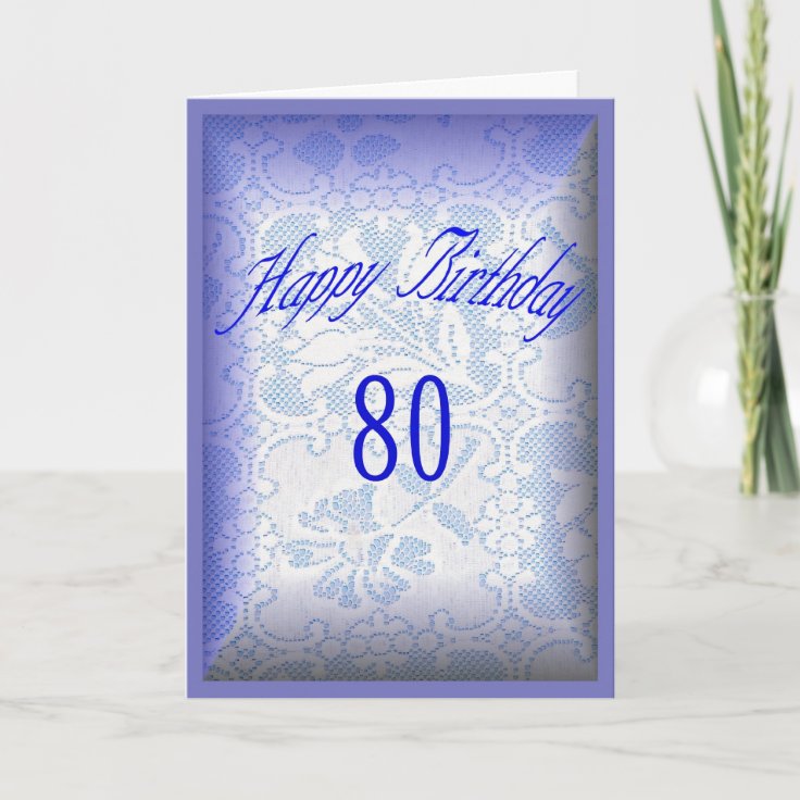 Tarjeta Feliz cumpleaños 80 años | Zazzle.es