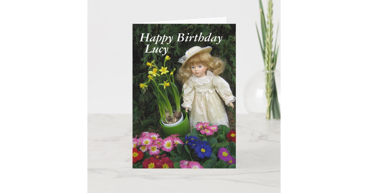 Tarjeta Feliz cumpleaños Lucy | Zazzle.es