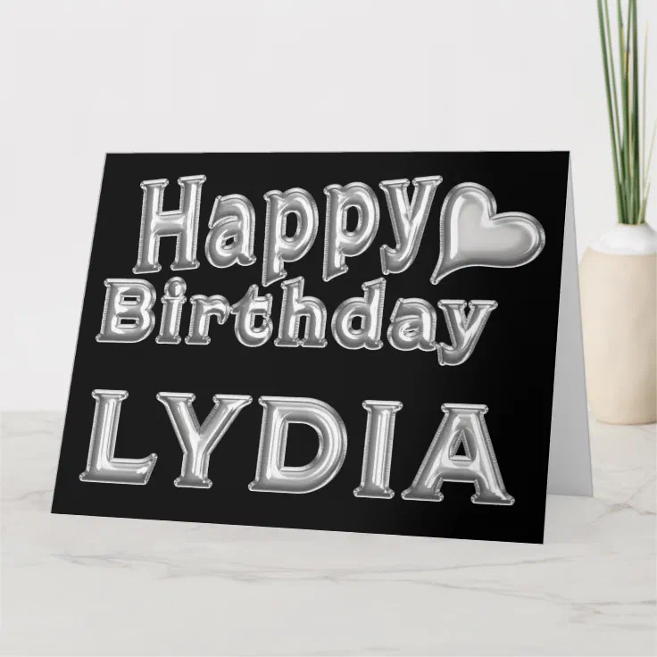 Tarjeta Lydia Happy Birthday Geburtstag Karte Aufsteller | Zazzle.es