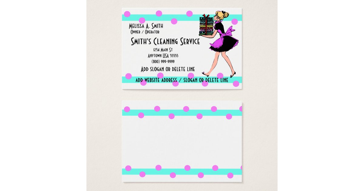 Tarjetas De La Empresa De Servicios De La Limpieza Zazzle