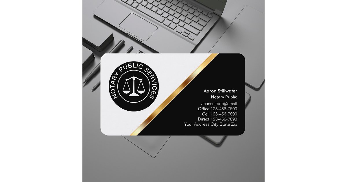 Tarjetas de visita notarial clásicas | Zazzle.es