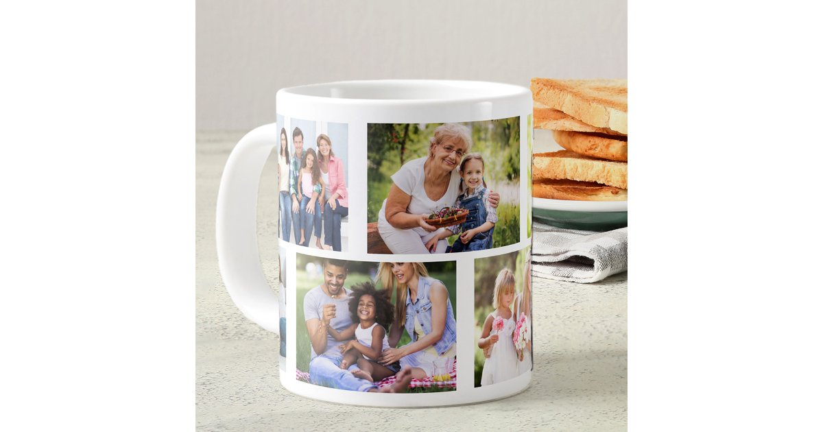 Taza De Café Gigante Foto de Trendy 8 Picture Masonry Grid White Photo ...