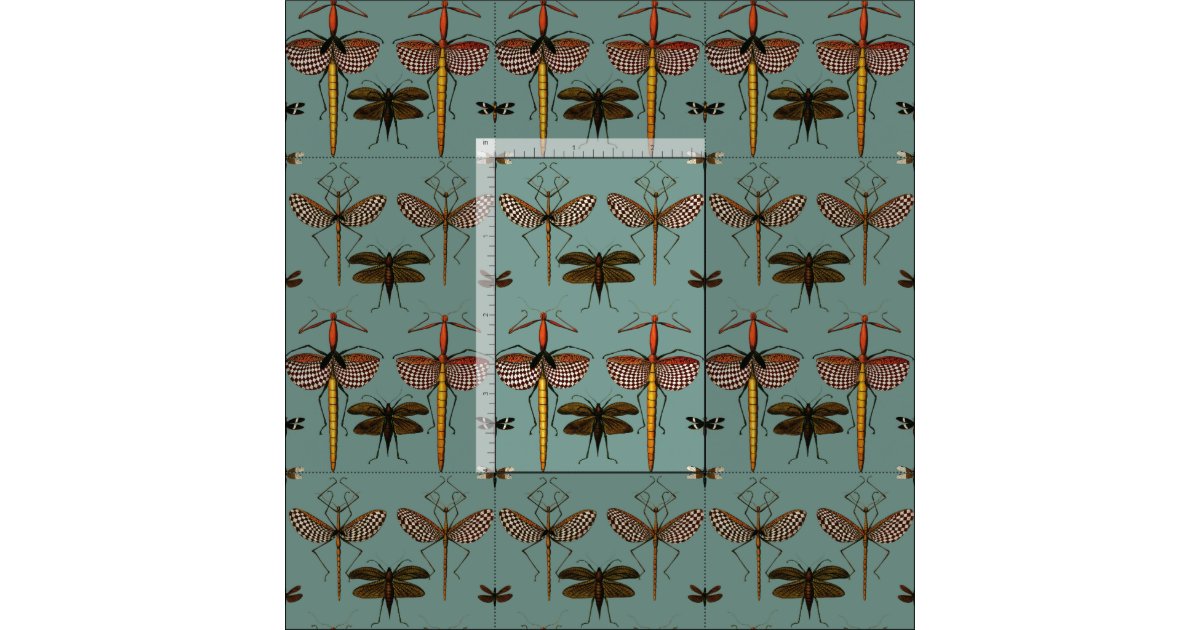 Tela Bastones, Katydids y libélulas | Zazzle.es