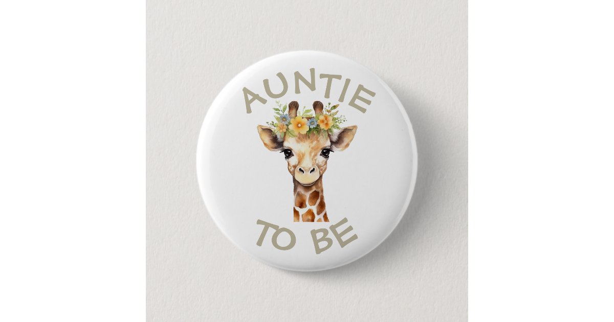 Tía para ser el zoológico Wild One del botón de Ba | Zazzle.es