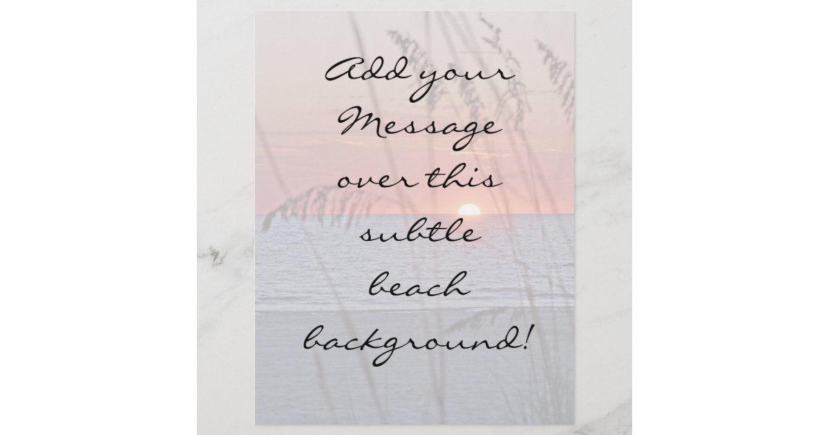 Volante Beach Sunset Background | Zazzle.es