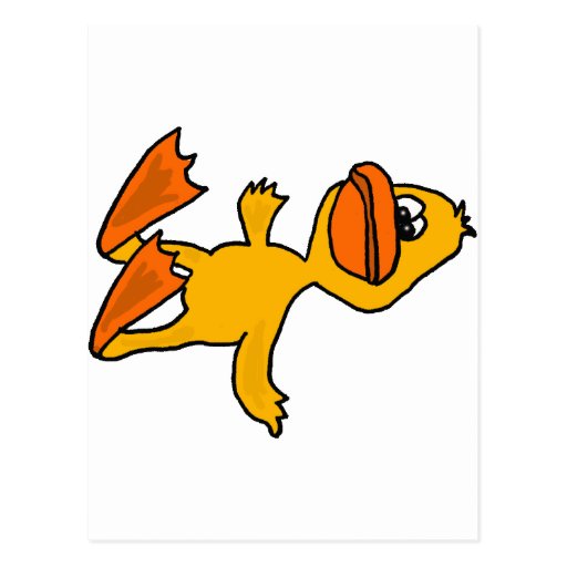 XX dibujo animado muerto divertido del pato Postal | Zazzle